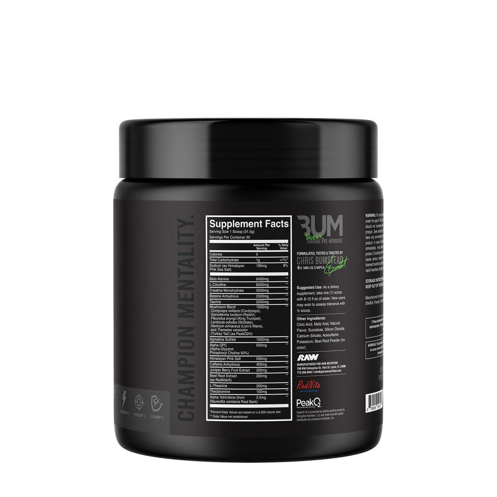 Thuper Thavage | Raw Nutrition x CBum Pre-workout