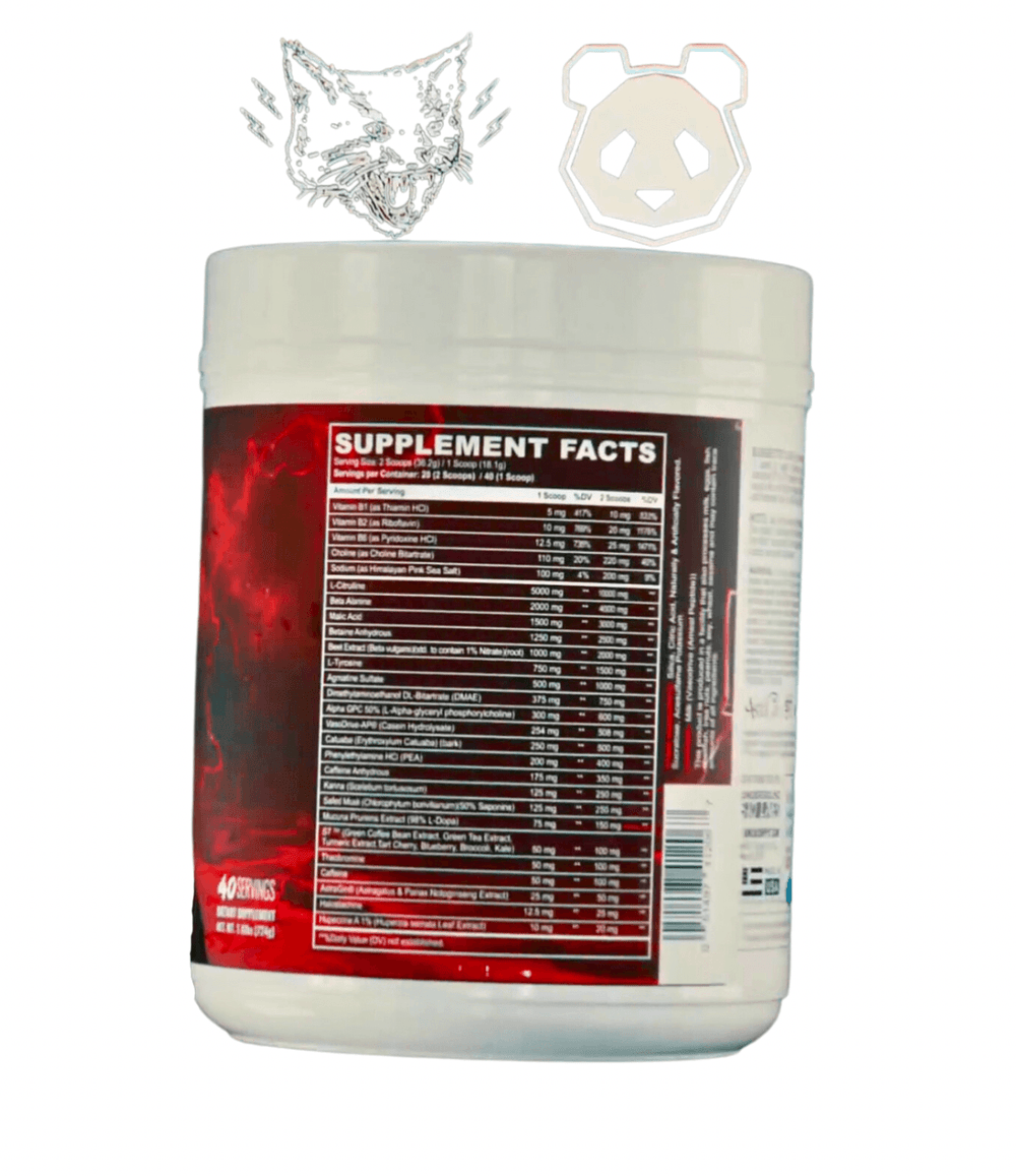 Black Magic X Panda : Sinister(Savage) Pre-Workout