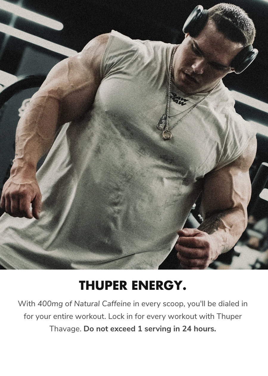 Thuper Thavage | Raw Nutrition x CBum Pre-workout