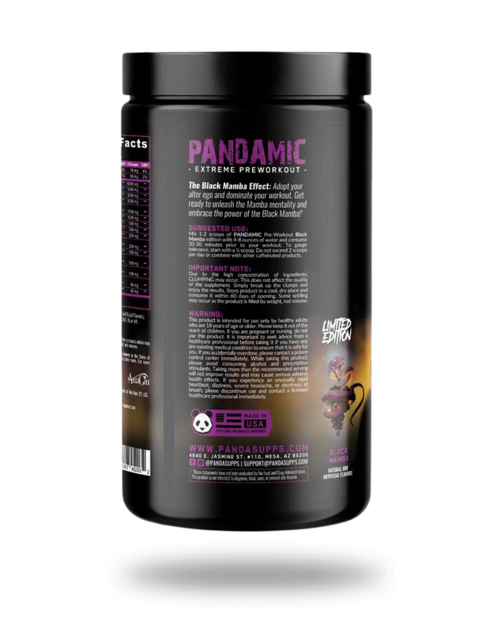 Panda Supplements | Pandamic Extreme | Preworkout *limited edition*