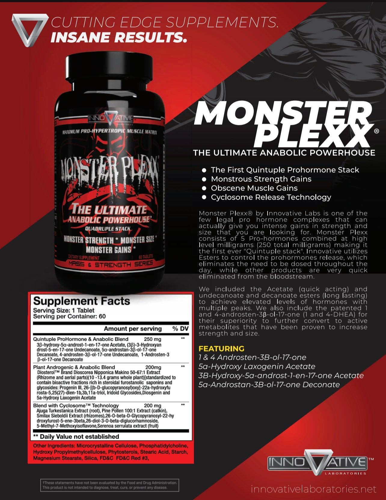 Innovative Labs | Monster-plexx | Monster Strength | Monster Size | Monster Gains