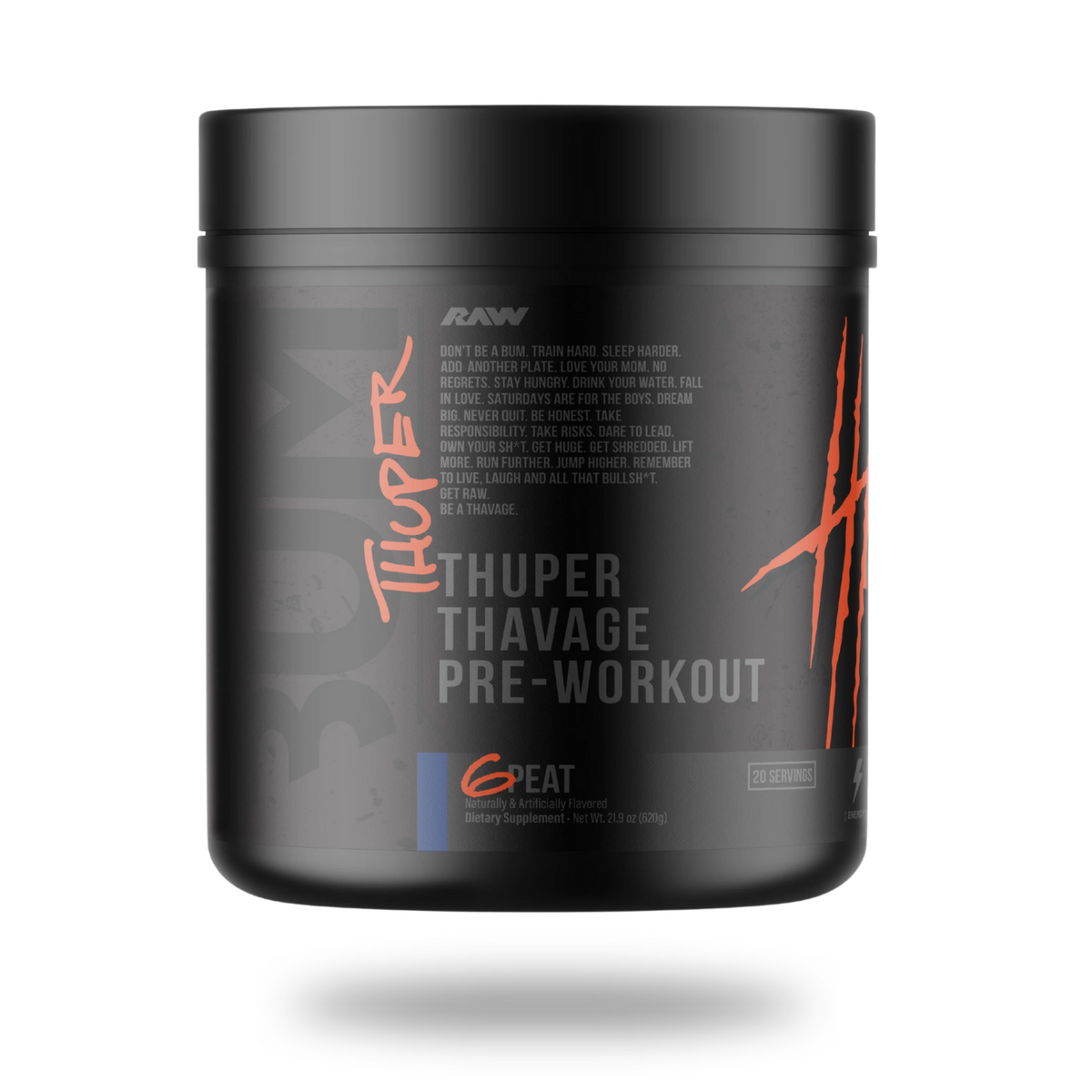 Thuper Thavage | Raw Nutrition x CBum Pre-workout