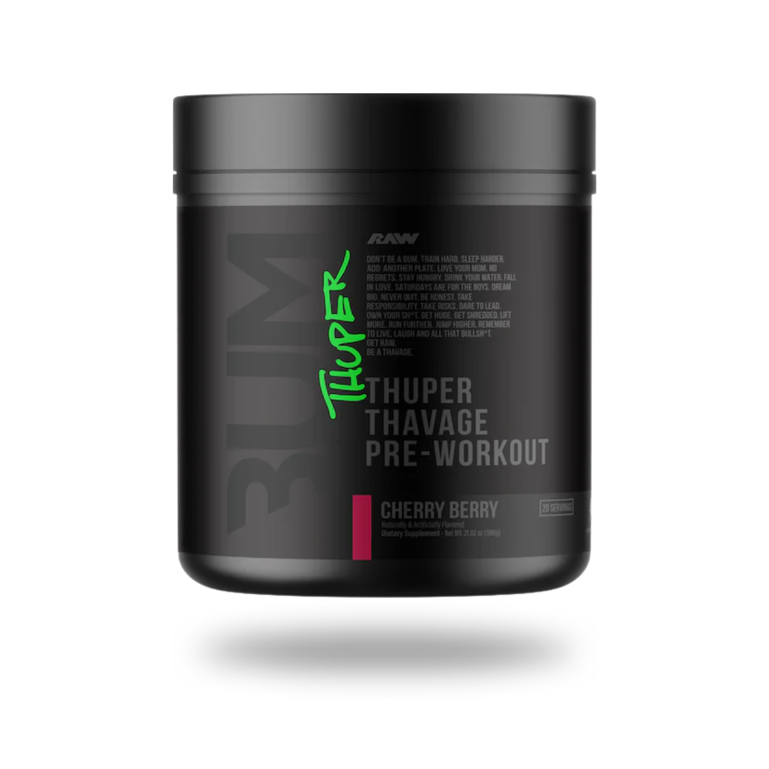 Thuper Thavage | Raw Nutrition x CBum Pre-workout