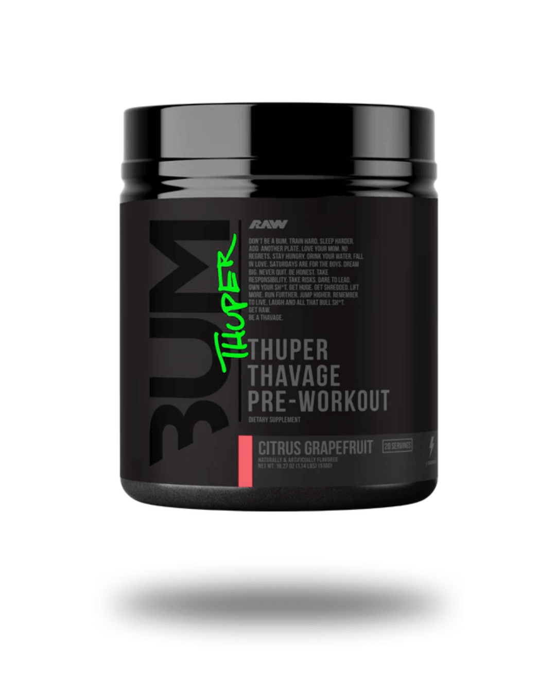 CBUM X RAW | Thuper Thavage | Bum Pre-workout