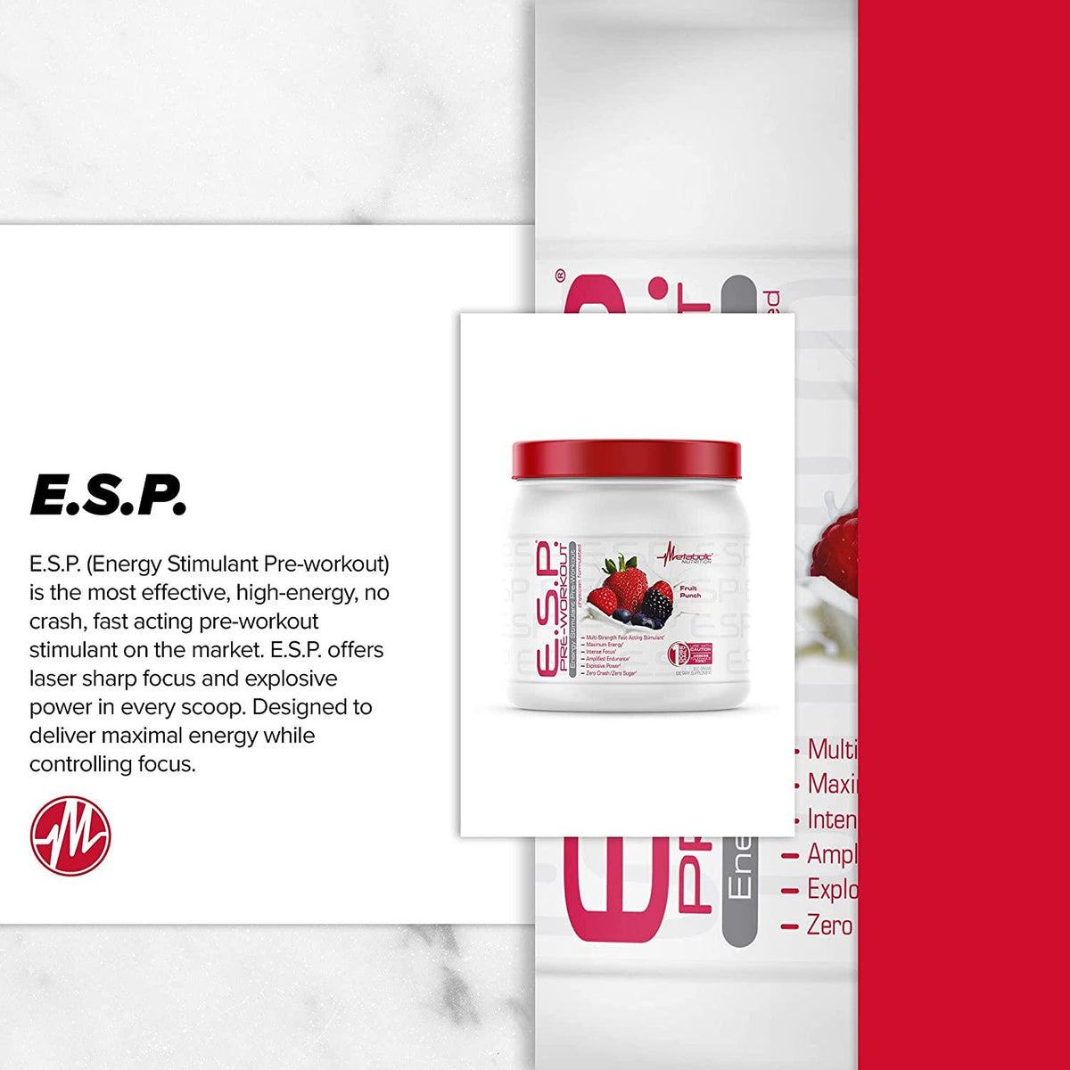 Metabolic Nutrition | ESP PreWorkout | 90 Servings