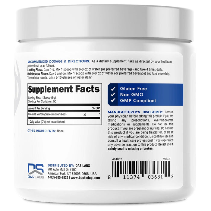 Bucked Up Creatine Monohydrate 300 Grams